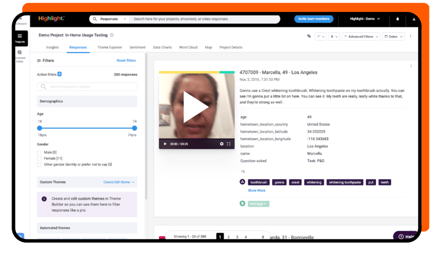 In-Home Product Testing Platform | Highlight